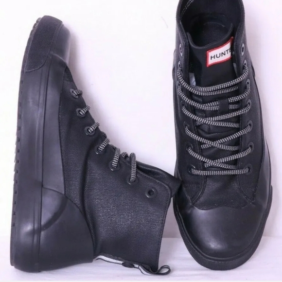 Hunter for Target | Shoes | Hunter Target Black Dipped Laceup High Top ...